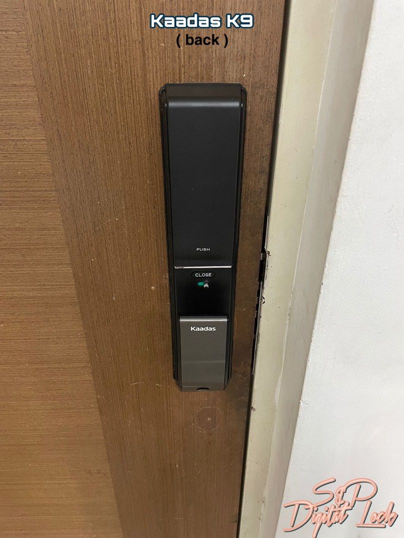 Kaadas Digital lock Kaadas K9 mortise lock on wooden door, Furniture & Home Living, Security ...