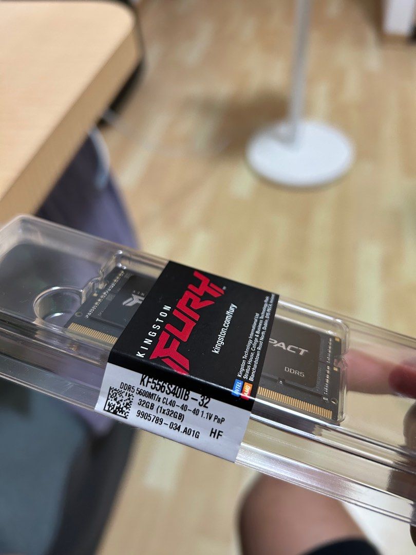 Kingston Fury Ddr5 32gb 5600mt S Cl40 Sodimm Laptop Ram Computers