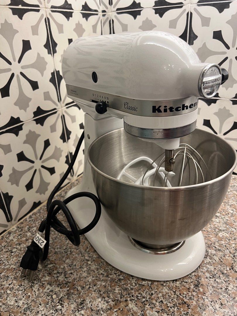 KitchenAid 4.5QT /4.3L Classic Mixer 220V With Stainless Steel Work ...