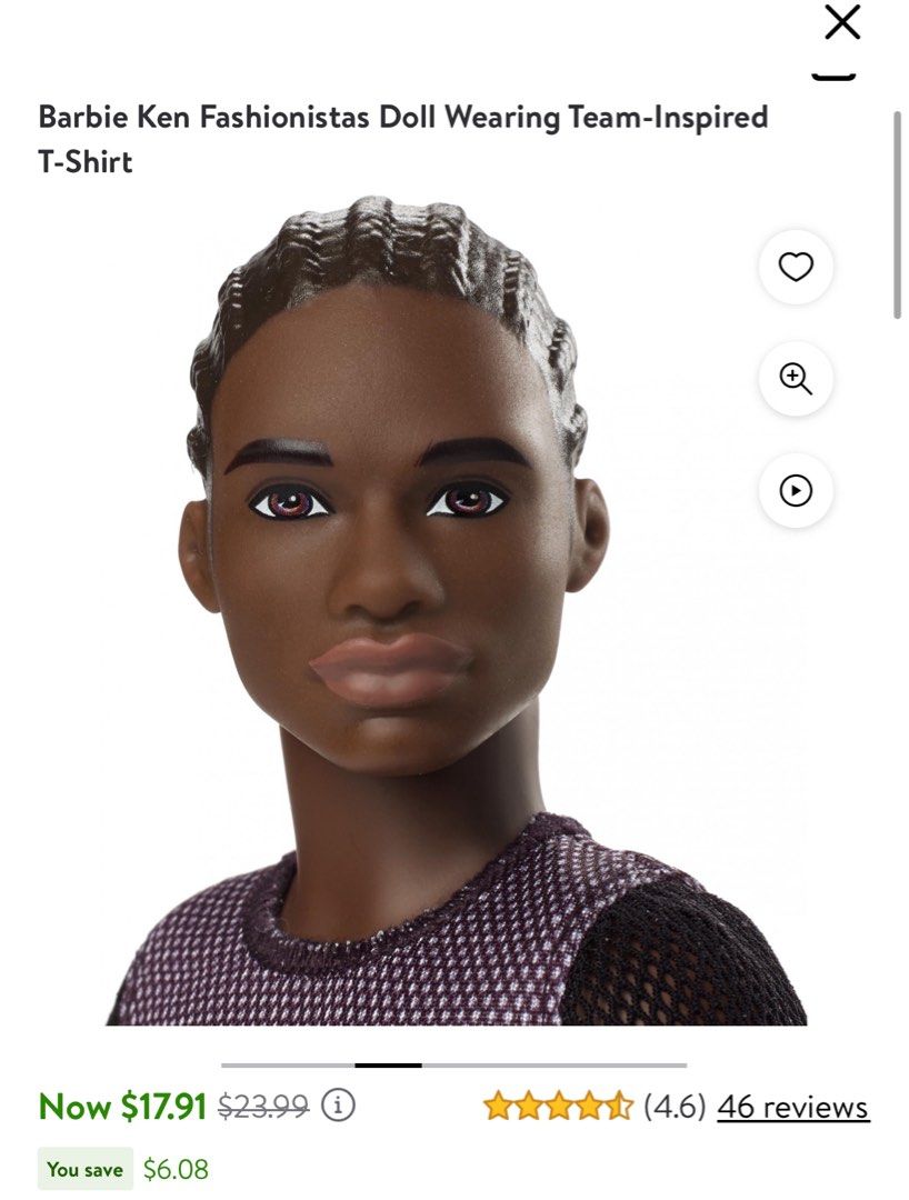 LAY-AWAY HULUGAN * Black Ken Braids Hair Dark Skim, Hobbies & Toys ...