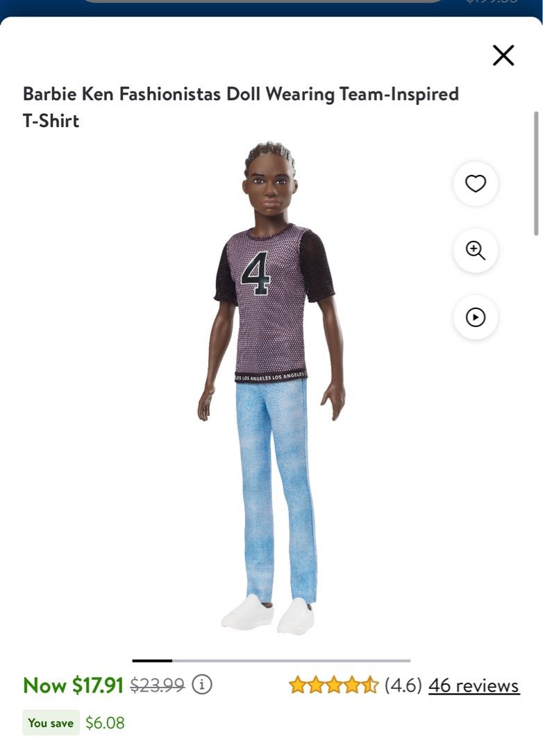 LAY-AWAY HULUGAN * Black Ken Braids Hair Dark Skim, Hobbies & Toys ...