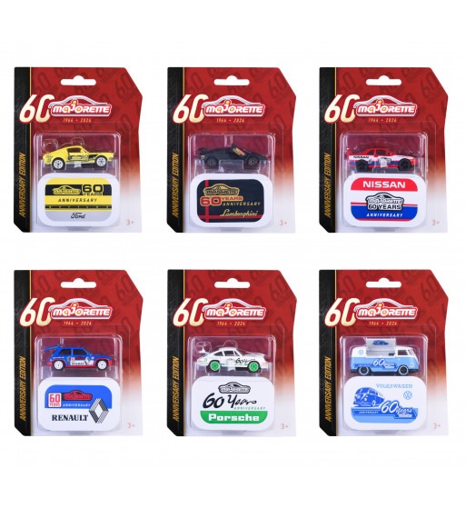 Majorette 60th Anniversary Edition Deluxe Cars (Set of 6), Hobbies ...