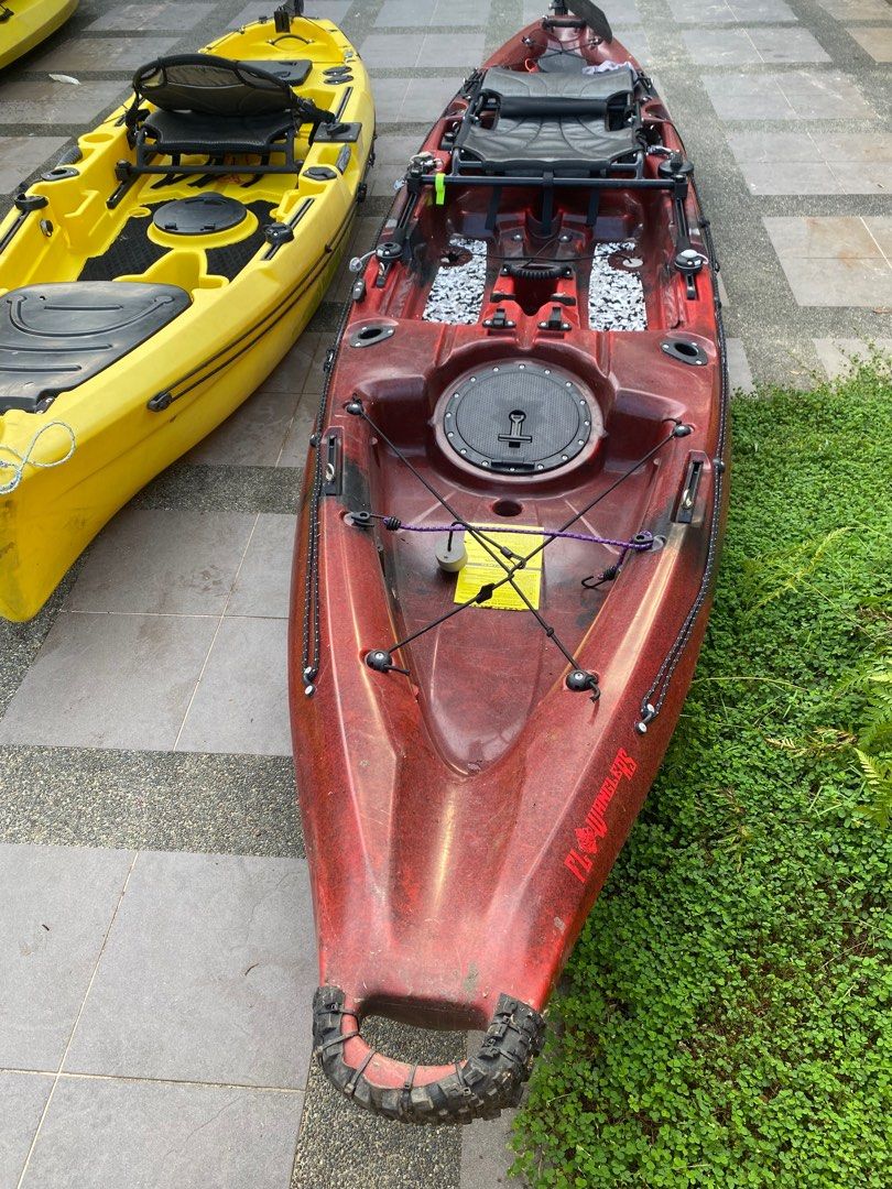 mako 12 kayak Red (no drive), Sports Equipment, Fishing on Carousell