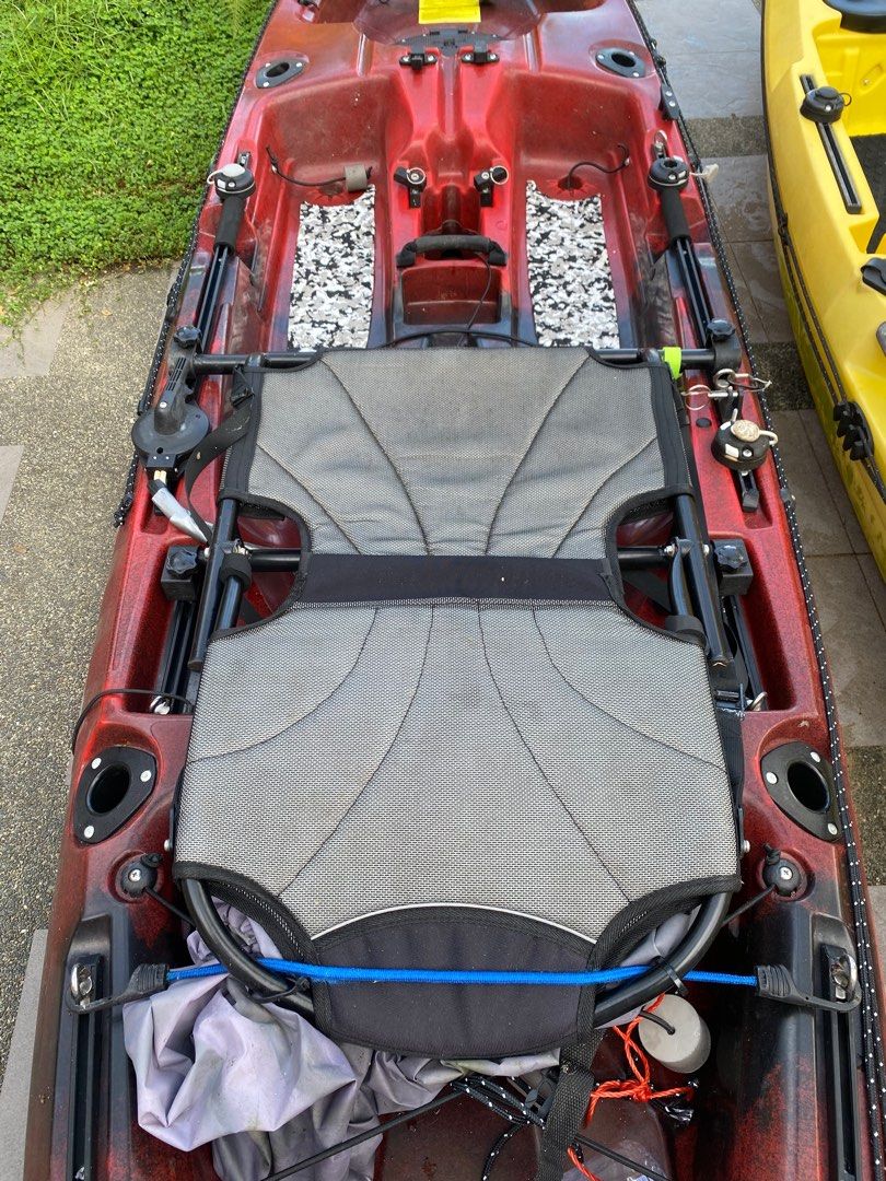 mako 12 kayak Red (no drive), Sports Equipment, Fishing on Carousell