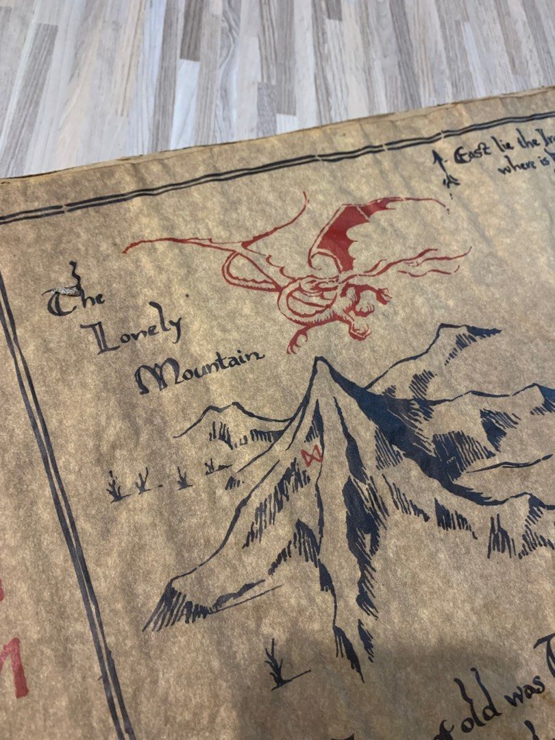 Maps of Middle Earth Tolkien Hobbiton Lord of the Rings, The Hobbit ...