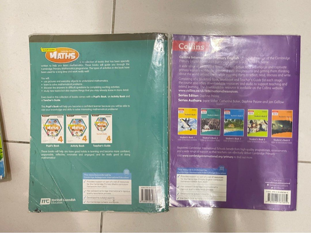 MC Cambridge Primary Maths 4 & Collins International Primary English 4 ...