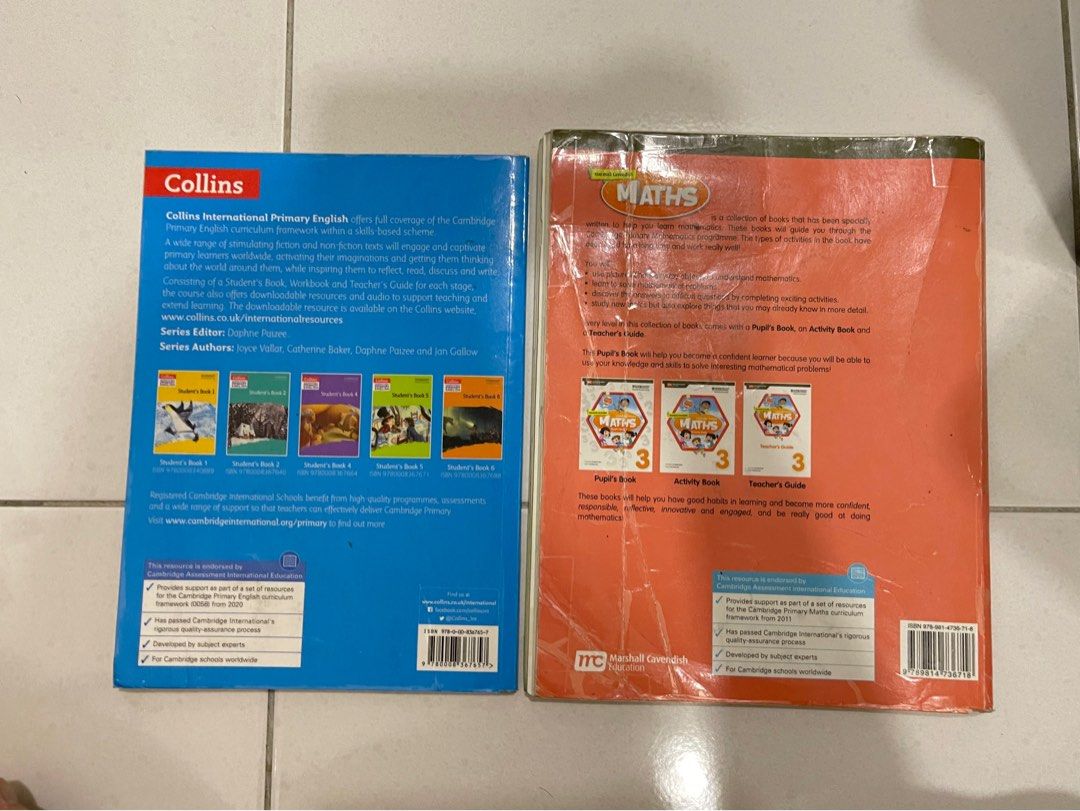 MC Cambridge Primary Maths & Collins International Primary English Book ...