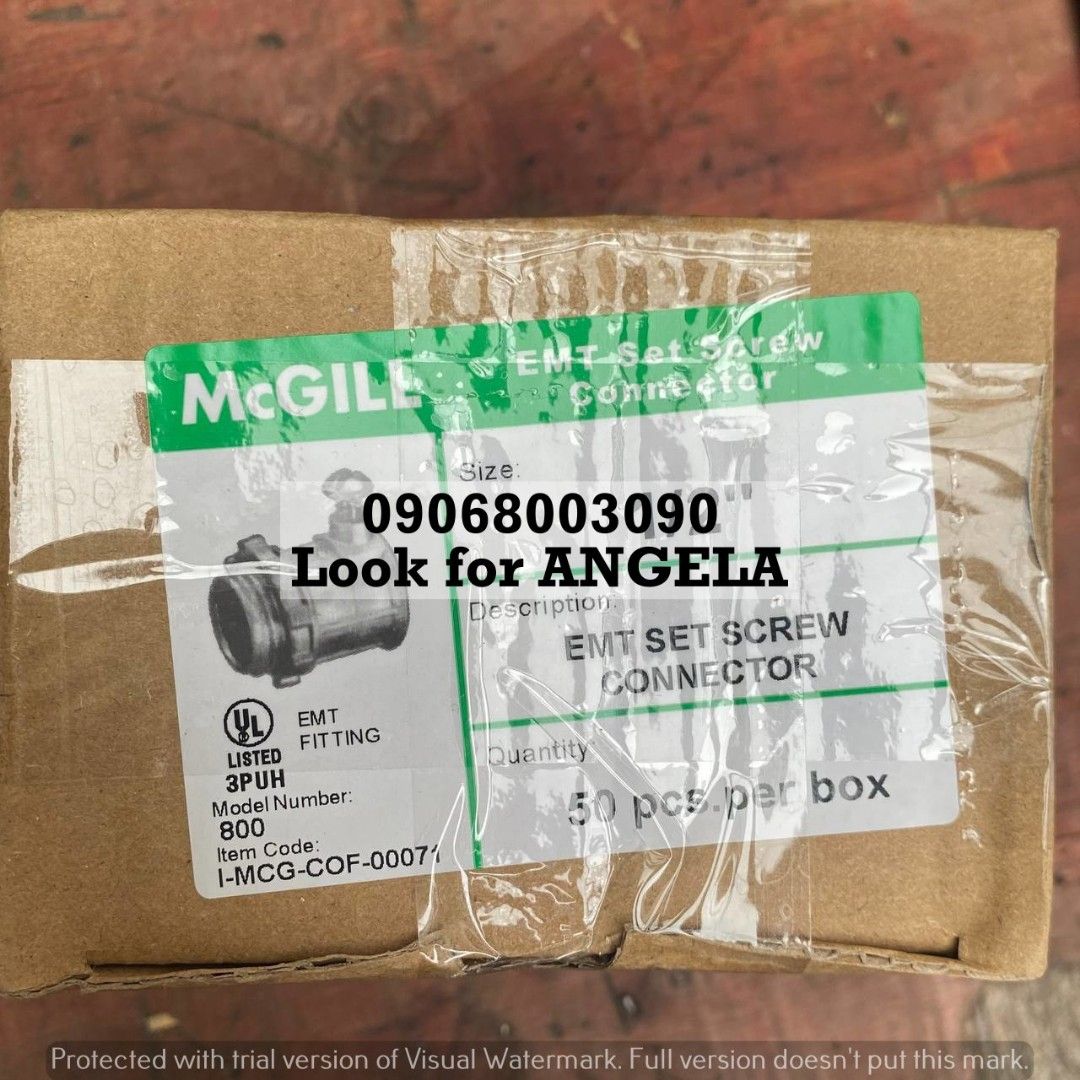 MC GILL EMT COUPLING, Commercial & Industrial, Construction Tools ...