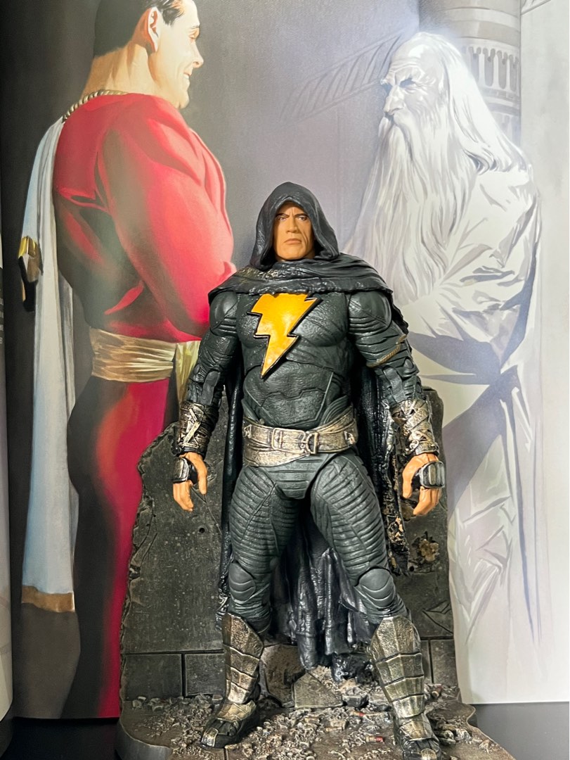 Mcfarlane DC Custom Painted Black Adam Shazam Multiverse, Hobbies ...