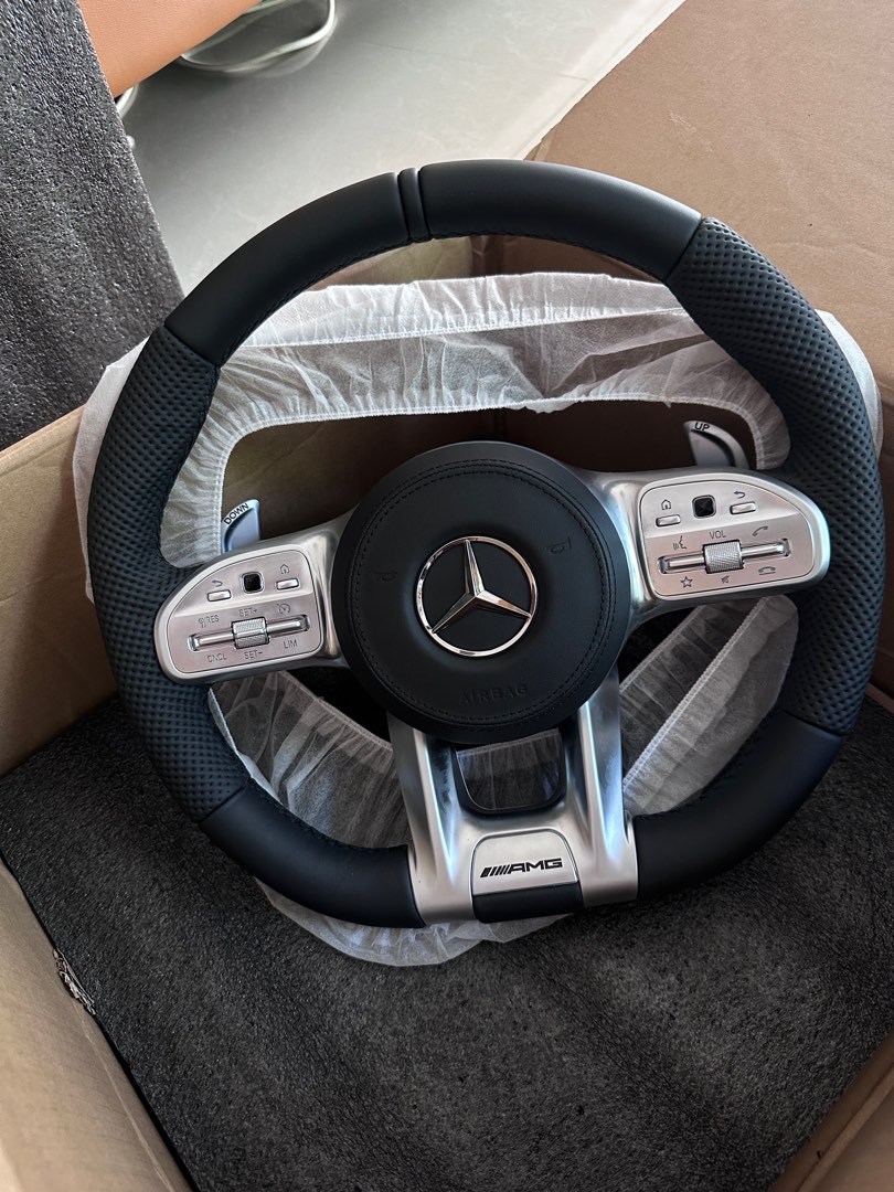 Mercedes Steering Wheel AMG black/black, Car Accessories, Accessories ...