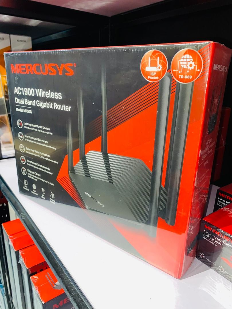 Mercusys MR50G AC1900 Wireless WiFi Dual Band Gigabit Router, Computers ...