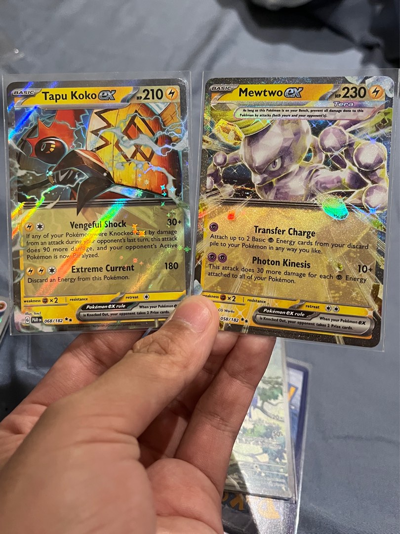 Mewtwo Ex #58, Tapu Koko Ex #68 , Hobbies & Toys, Toys & Games on Carousell