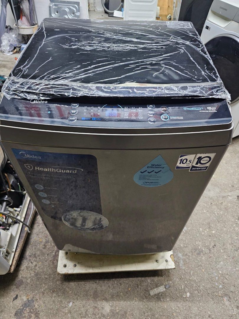 Midea 10.5kg top load MA200W105D, TV & Home Appliances, Washing ...