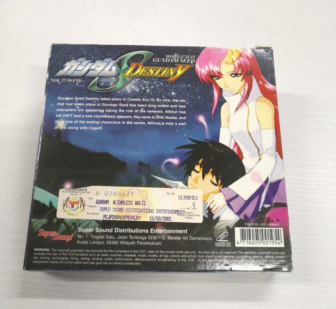 Mobile Suit Gundam Seed Destiny Special Edition, Hobbies & Toys, Music & Media, CDs & DVDs on ...