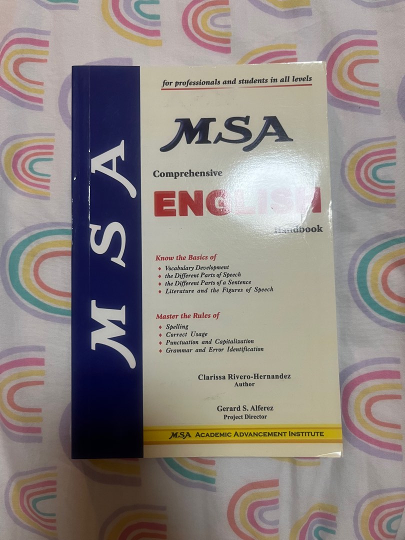 MSA Comprehensive English Handbook, Hobbies & Toys, Books & Magazines ...