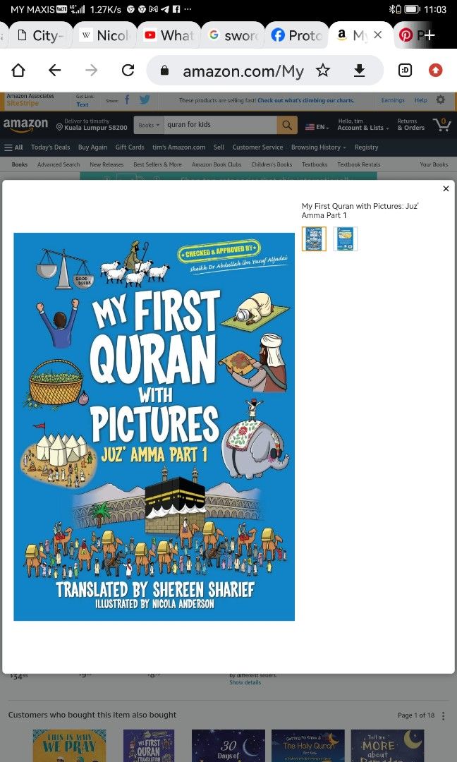My First Quran with Pictures: Juz' Amma Part 1, Hobbies & Toys, Books ...