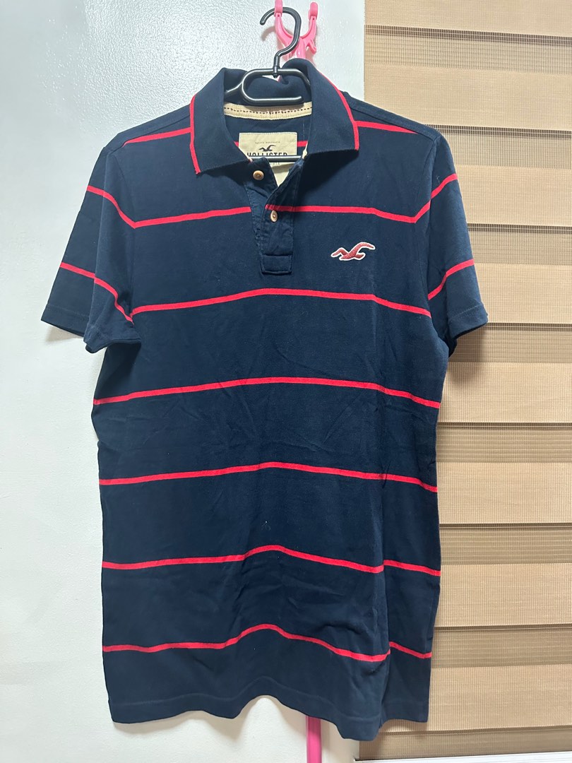 Navy Blue Red Polo Shirt, Men's Fashion, Tops & Sets, Tshirts & Polo ...