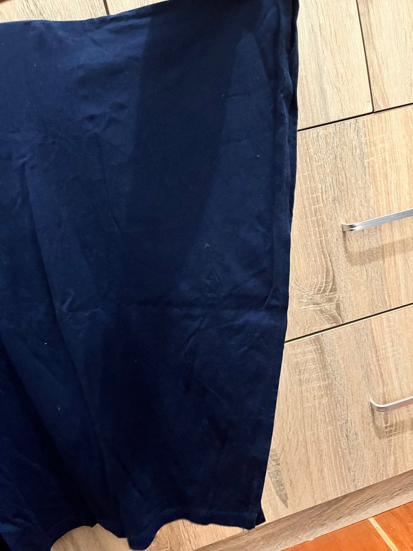 navy blue top uniqlo plus size, Women's Fashion, Tops, Blouses on Carousell