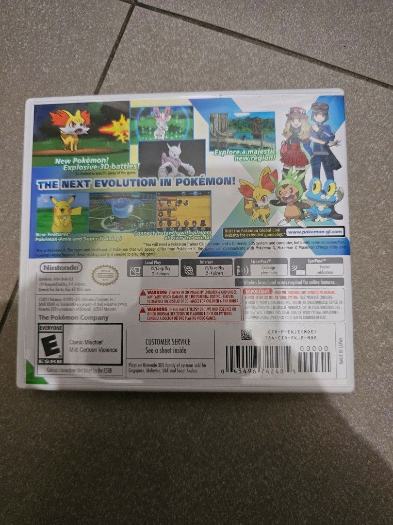 Nintendo 3DS Pokemon X Version, Video Gaming, Video Games, Nintendo on ...