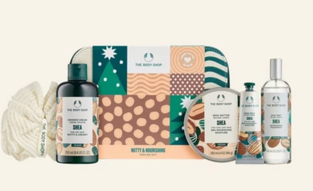 Nutty and Nouroushing gift set [body shop], Beauty & Personal Care, Bath & Body, Body Care on ...
