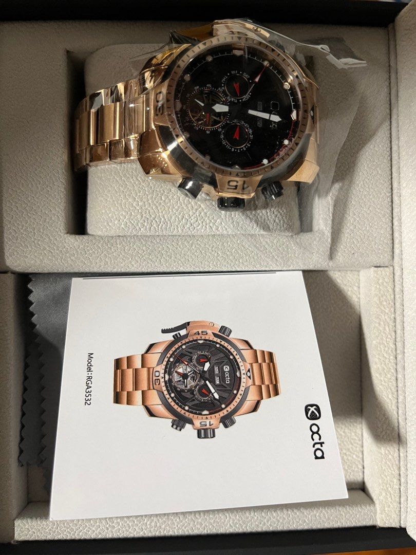 Octafx Calendar Watch, Men's Fashion, Watches & Accessories, Watches on ...