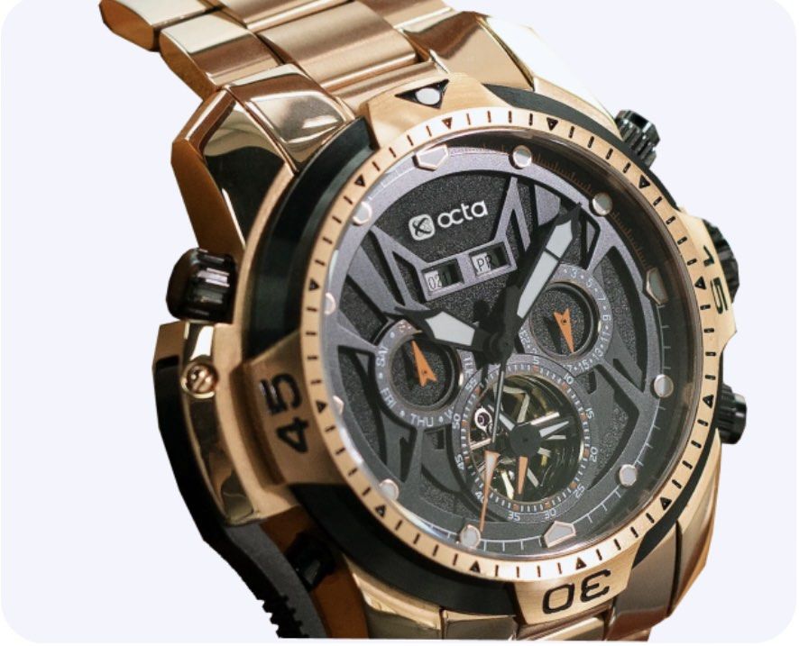 Octafx Calendar Watch, Men's Fashion, Watches & Accessories, Watches on ...