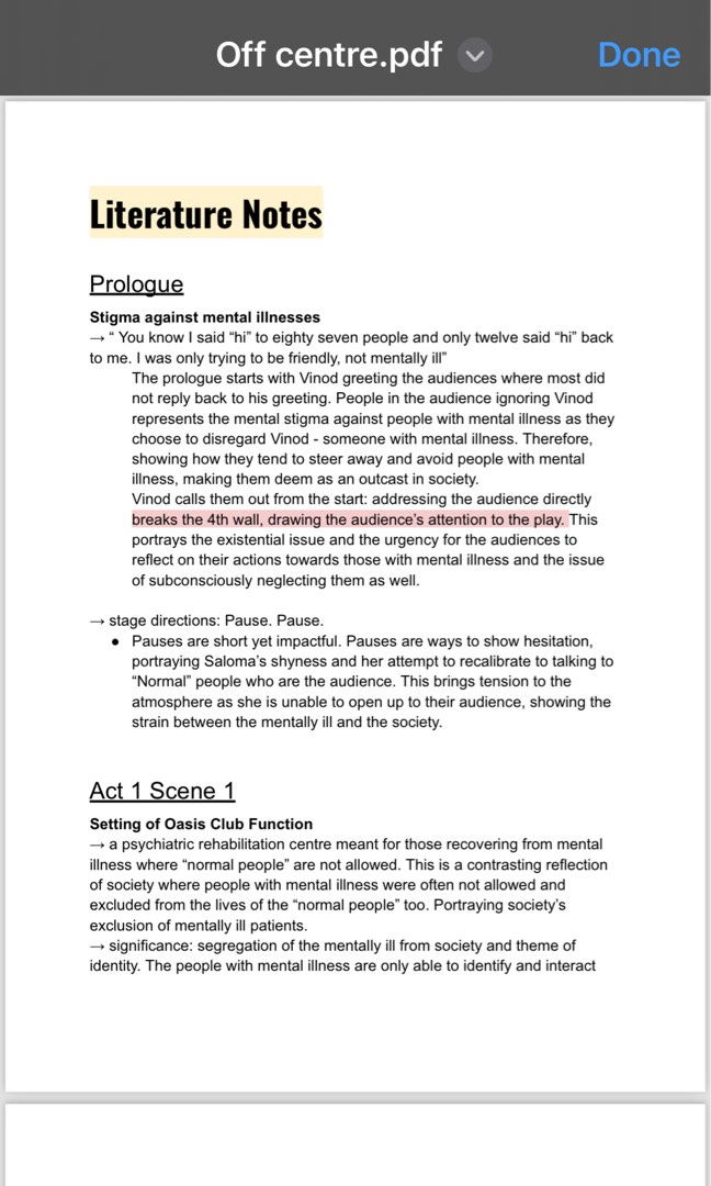 Off Centre Study Notes (for GSCE O lvl/ IP / IB students), Hobbies ...