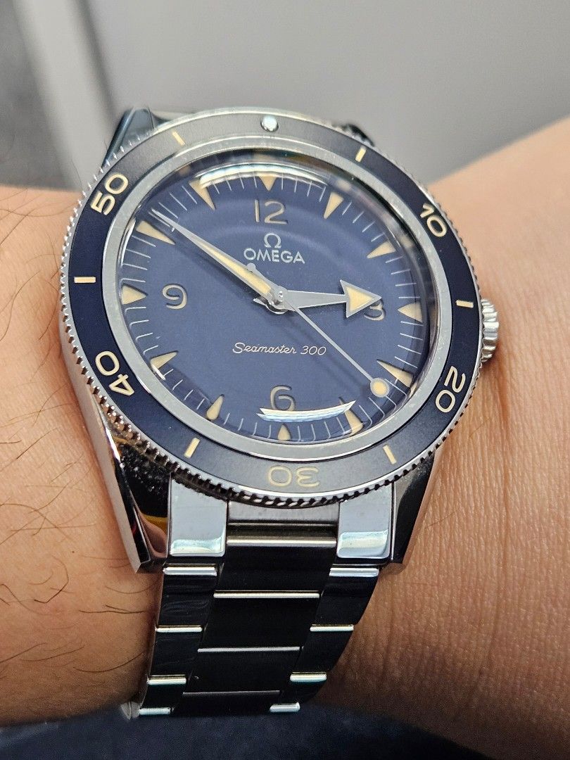 Omega Seamaster 300 Heritage Blue Jul 22, Luxury, Watches on Carousell