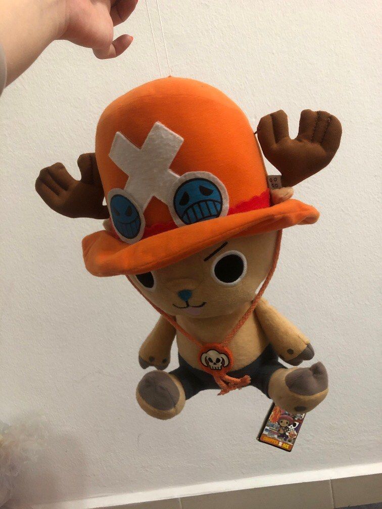 ONE PIECE "SUPER DX" Manekko Chopper, Chopper x ACE plush with tag ...
