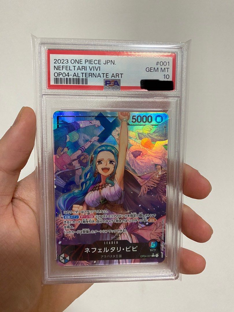 One Piece TCG OP-04 PSA 10 Vivi Leader AA (Ldr Alternate Art), Hobbies ...