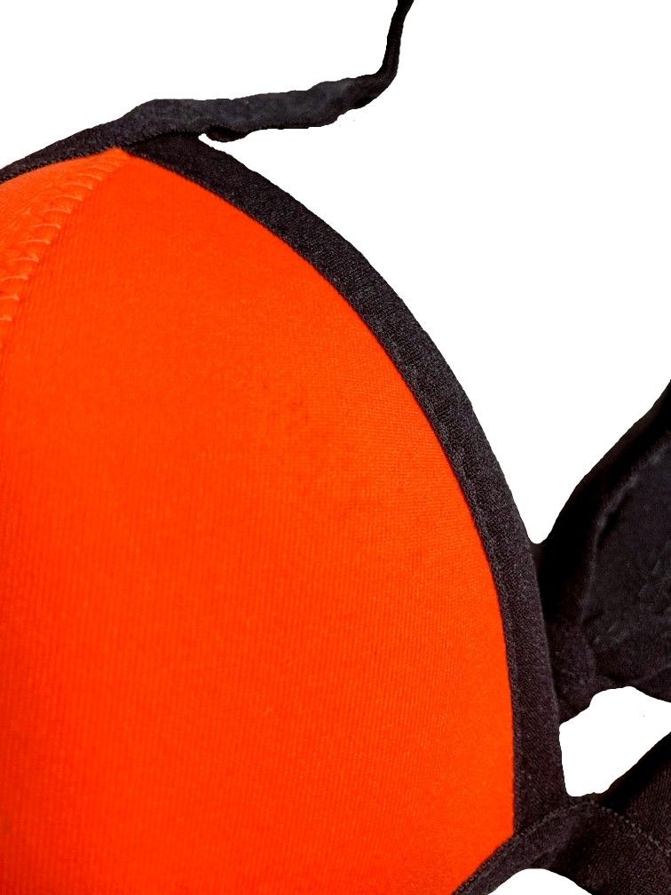 Orange Neoprene String Bikini, Women's Fashion, Swimwear, Bikinis ...