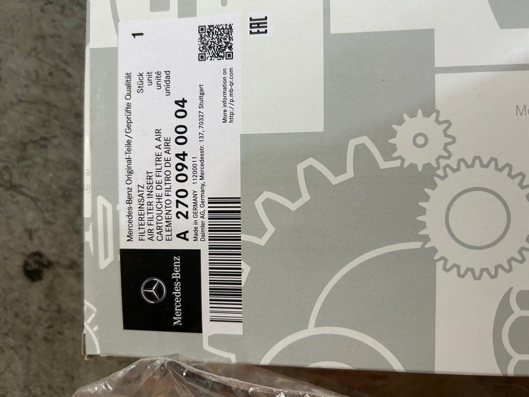 Original Mercedes Air filter for A B CLA GLA Class, Car Accessories ...