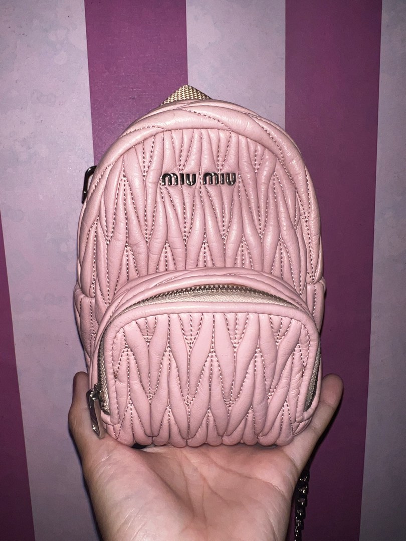 Original Miu miu mini sling/backpack, Women's Fashion, Bags & Wallets ...