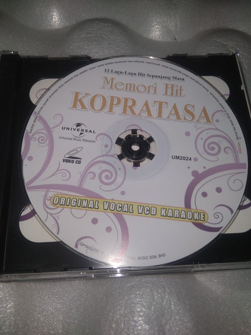 Original vocal VCD karaoke KOPRATASA, Hobbies & Toys, Music & Media ...