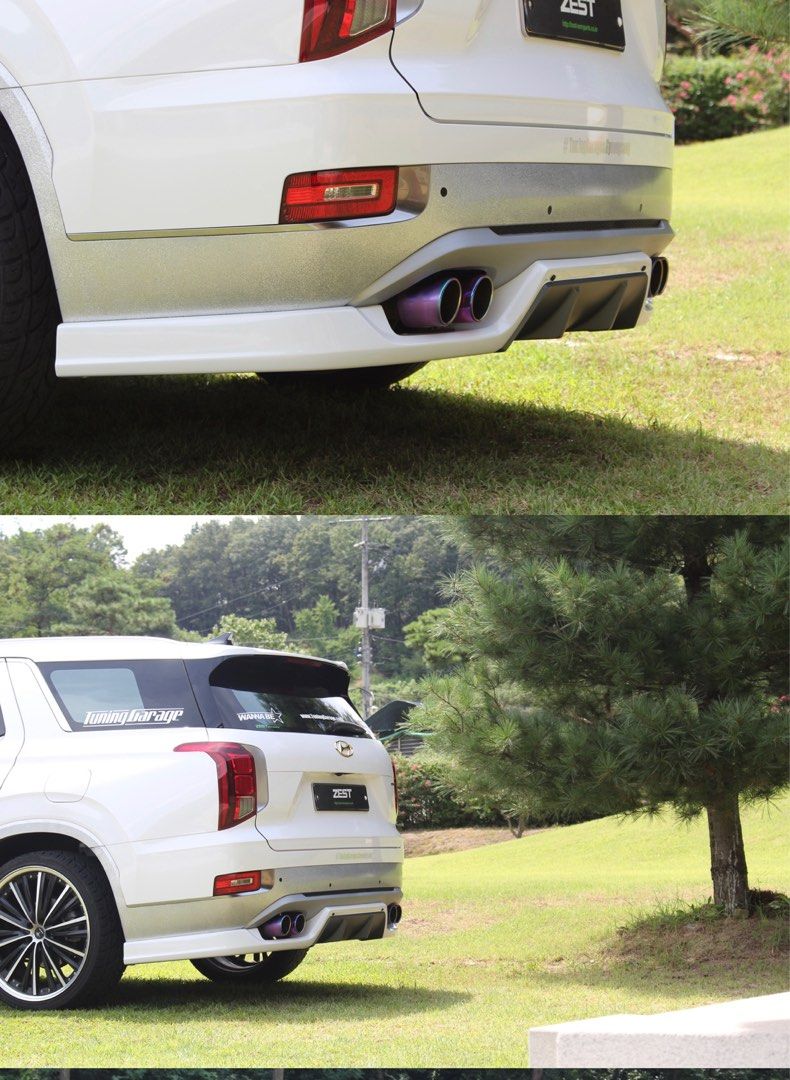 Palisade Bodykit - ZEST Front Lip & Rear Diffuser Set For Hyundai ...