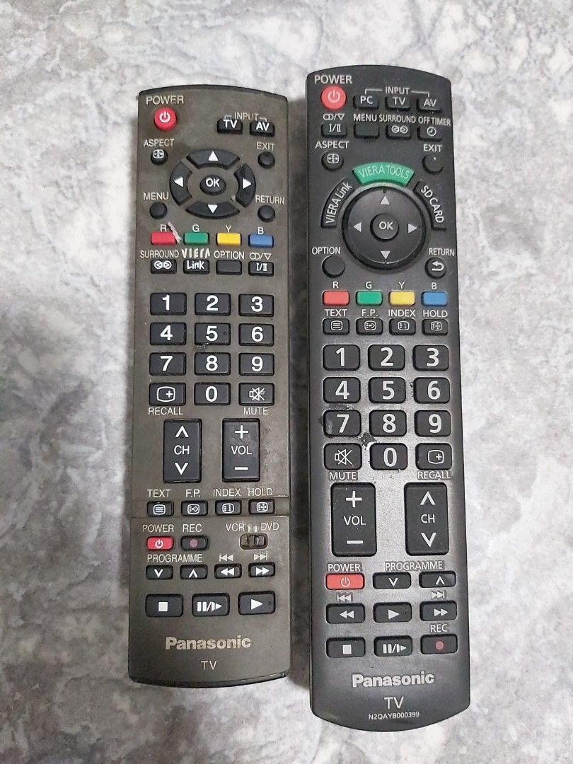 Panasonic TV remote control, TV & Home Appliances, TV & Entertainment ...