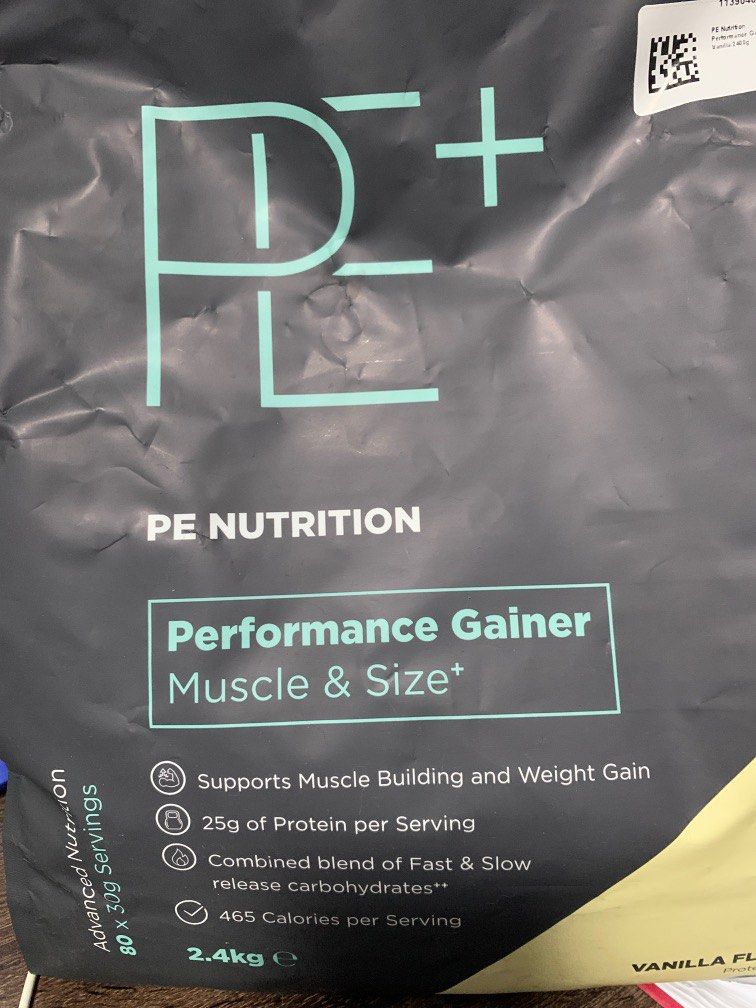 PE nutrition vanilla protein powder (muscle gaining), Health ...