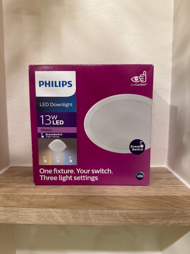Philips LED 13W Downlight SceneSwitch (Tricolour Tone), Furniture ...