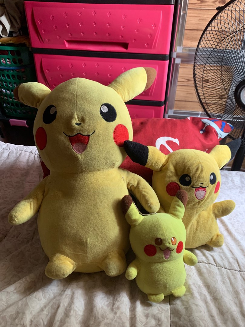 Pikachu Stuffed toy (3 for 150), Hobbies & Toys, Toys & Games on Carousell