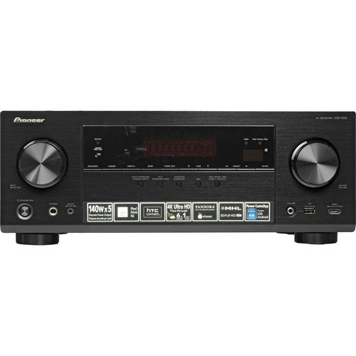 Pioneer VSX-823-K 5.1-Channel Network Ready AV Receiver, Audio, Soundbars, Speakers & Amplifiers ...