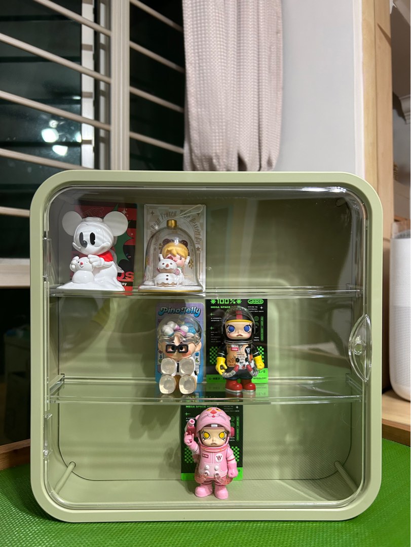 Pop mart Display Case - Green, Furniture & Home Living, Furniture ...