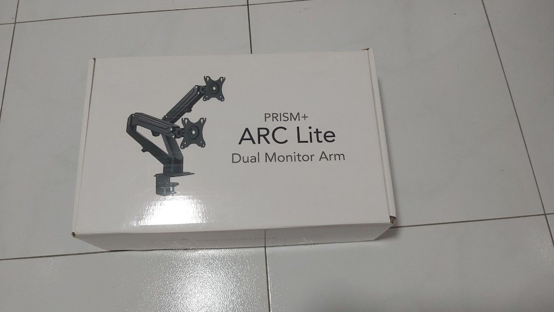 Prism+ Arc Lite Dual Monitor Arm, Computers & Tech, Parts & Accessories ...