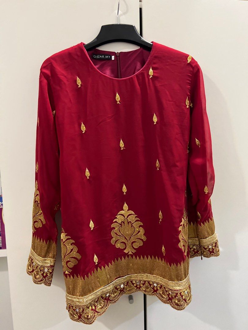 Qiszar Baju raya Baju kurung, Women's Fashion, Muslimah Fashion, Baju ...