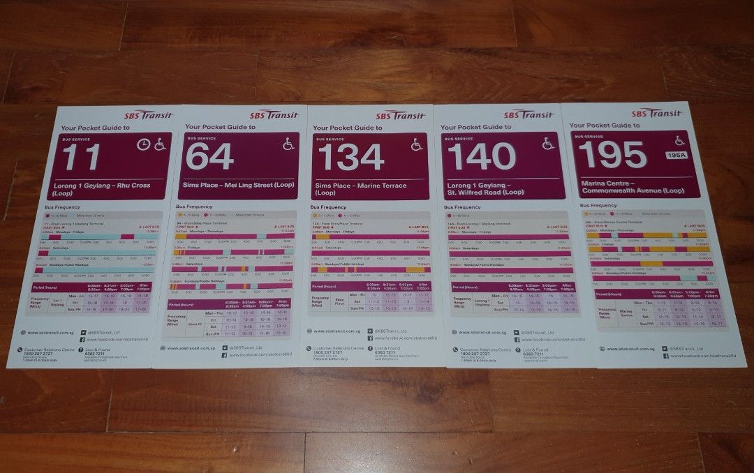 Rare SBS Transit bus guides, Hobbies & Toys, Memorabilia & Collectibles ...