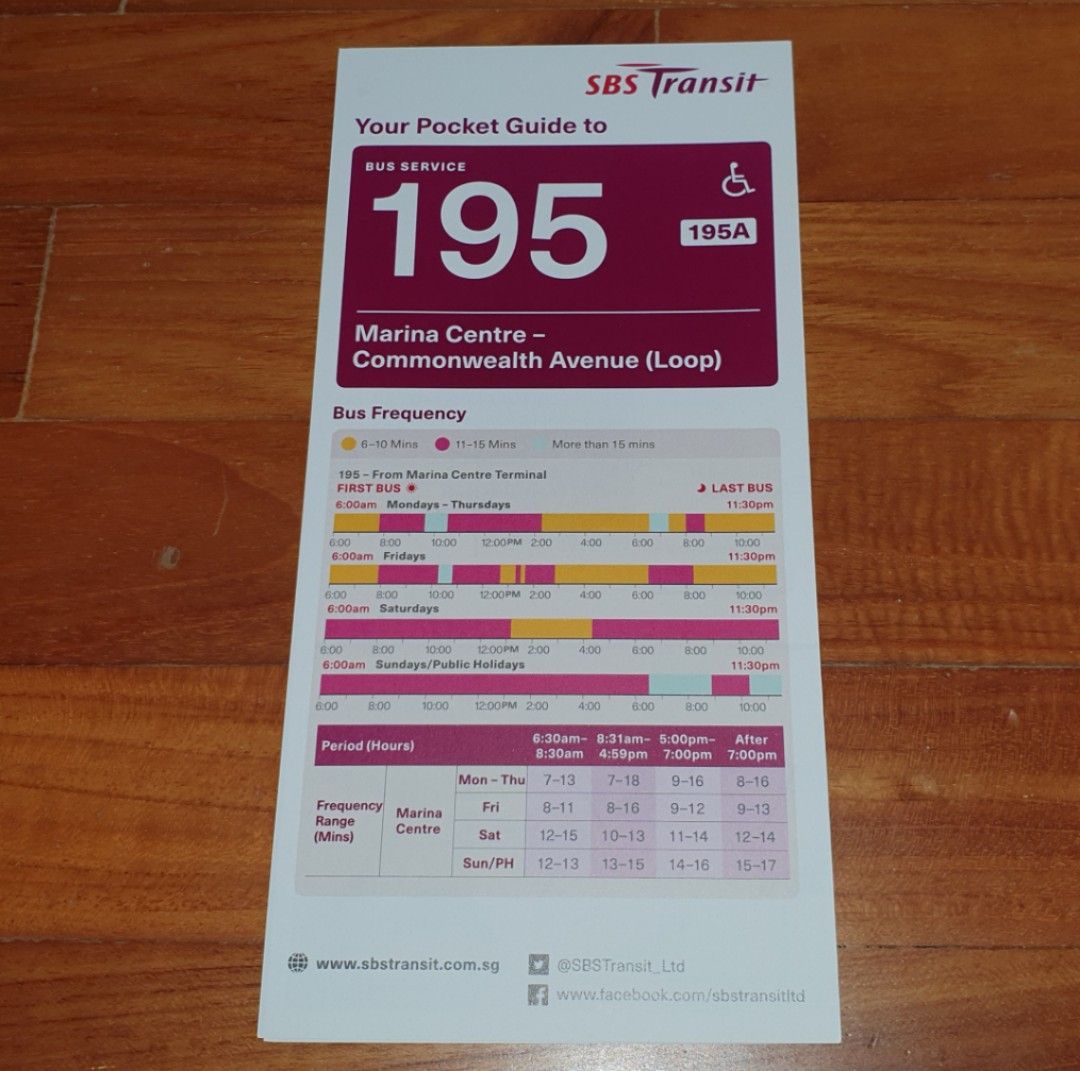 Rare SBS Transit bus guides, Hobbies & Toys, Memorabilia & Collectibles ...