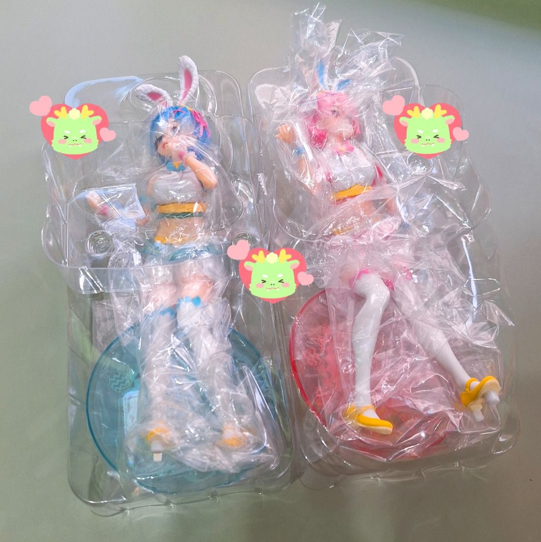 Re Zero Rem and Ram Precious Figure Bunny, Hobbies & Toys, Toys & Games ...