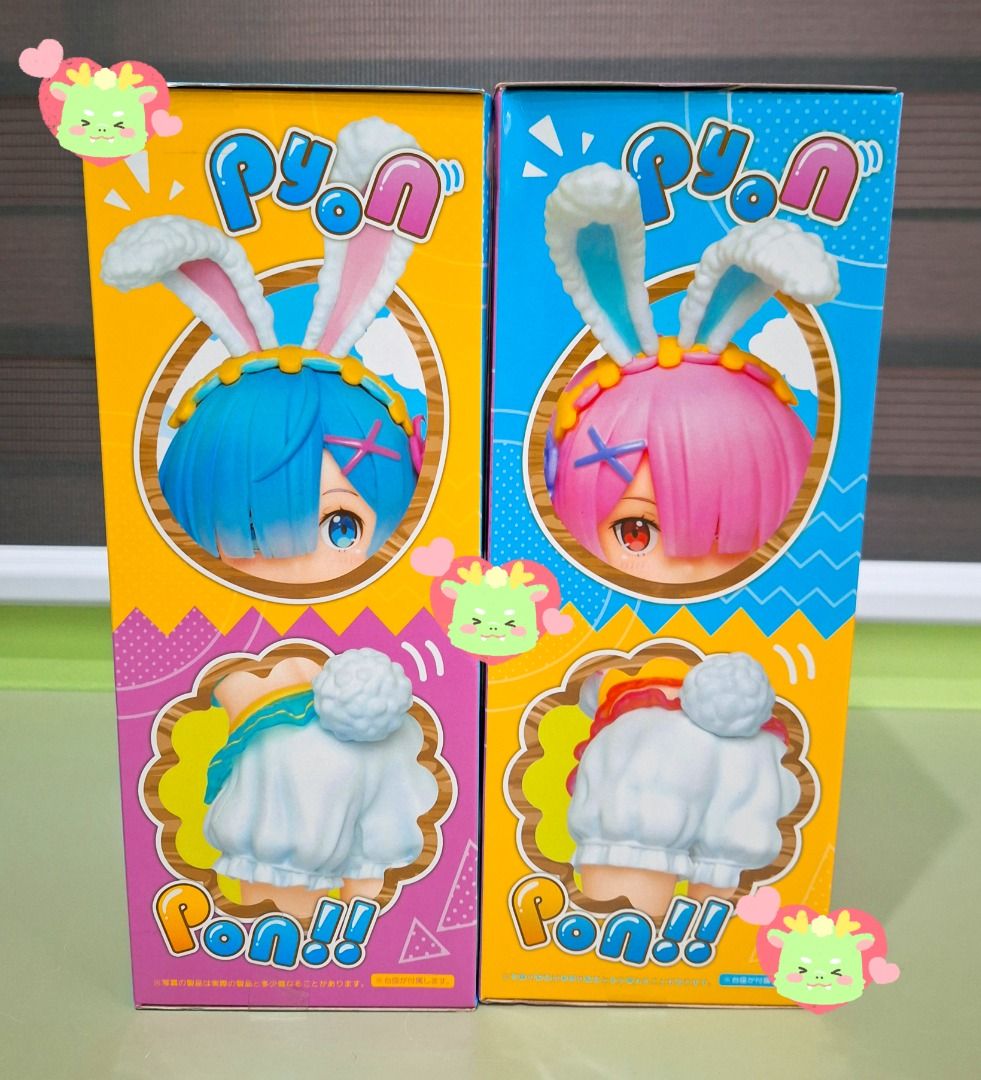 Re Zero Rem and Ram Precious Figure Bunny, Hobbies & Toys, Toys & Games ...