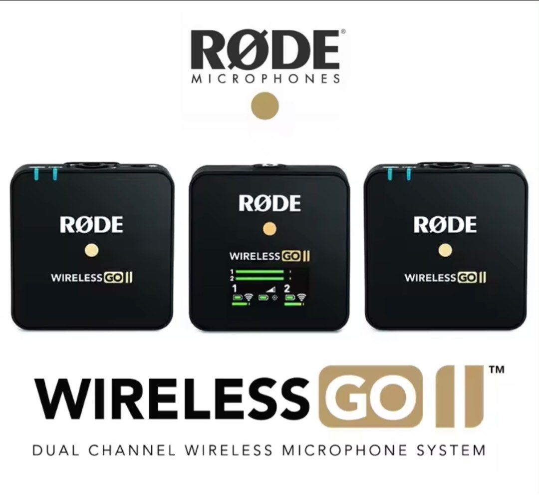 Rode wireless go ii set, Audio, Microphones on Carousell