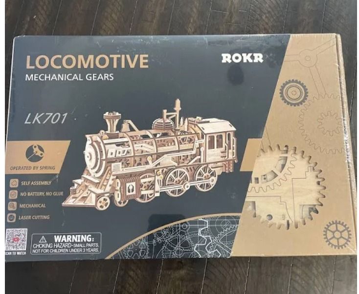ROKR DIY Locomotive Mechanical Gears DIY 3D Wood Puzzle Series LK701 NEW., Hobbies & Toys, Toys ...
