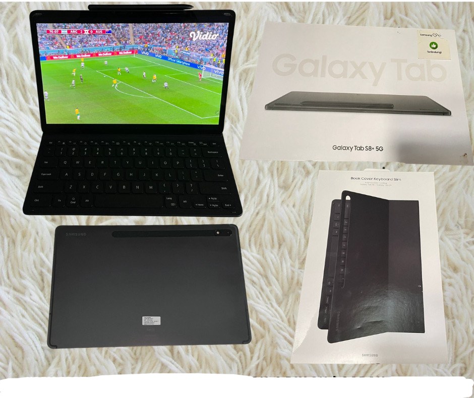 Samsung Galaxy Tab S8+ 256gb Wifi Cellular 5G 256GB | SECOND | FULLSET MULUS 100% | NEGO TIPIS ...